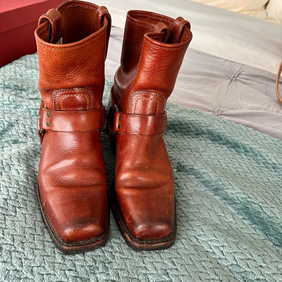 Frye | Shoes | Frye Short Harness Vintage Square Toe Western Cowboy ...